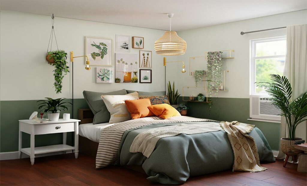 colfax-bedroom-split-color-wall-example - Colfax Furniture | Affordable ...